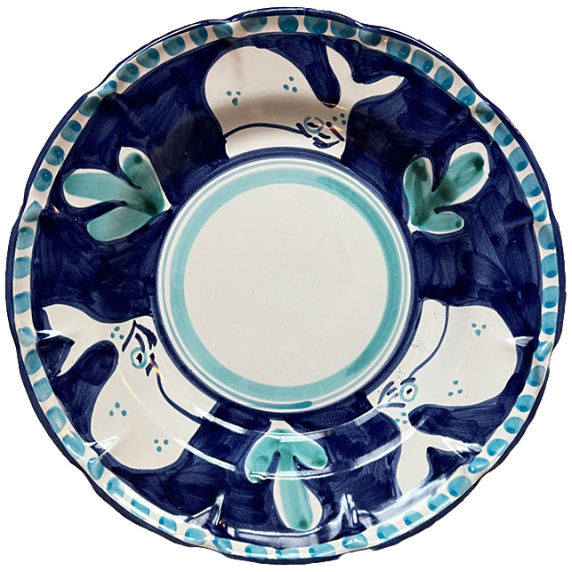 Amalfi Pasta Plate 25 cm Blue Whale